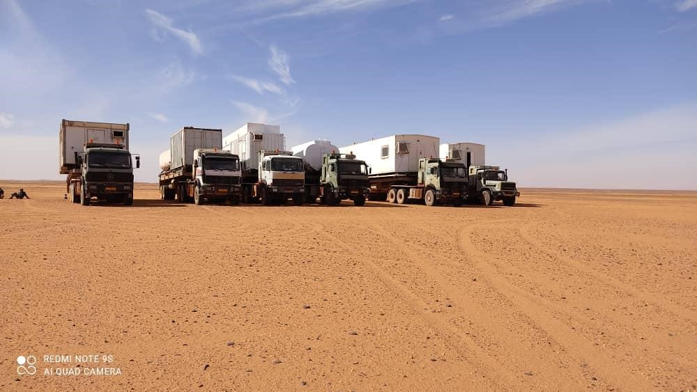 Zallaf media department is following the process of the rig NWD50 ...