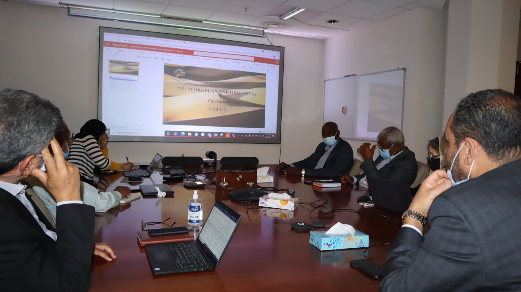 The meeting of the management committee and departmental managers to ...